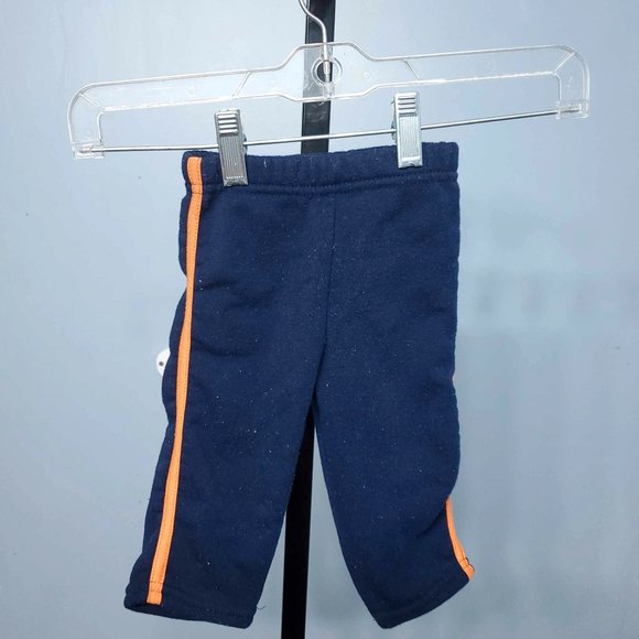 Disney | Bottoms | 4 Disney Boys Navy Blue Orange Strip Sweat Pants ...